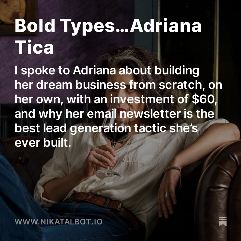 Bold Types…Adriana Tica 🇷🇴 – Nika Talbot